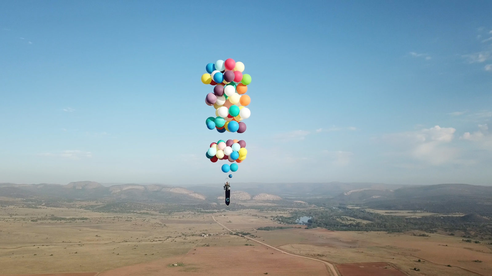 The Bristol man who flew up and away with 100 helium balloons