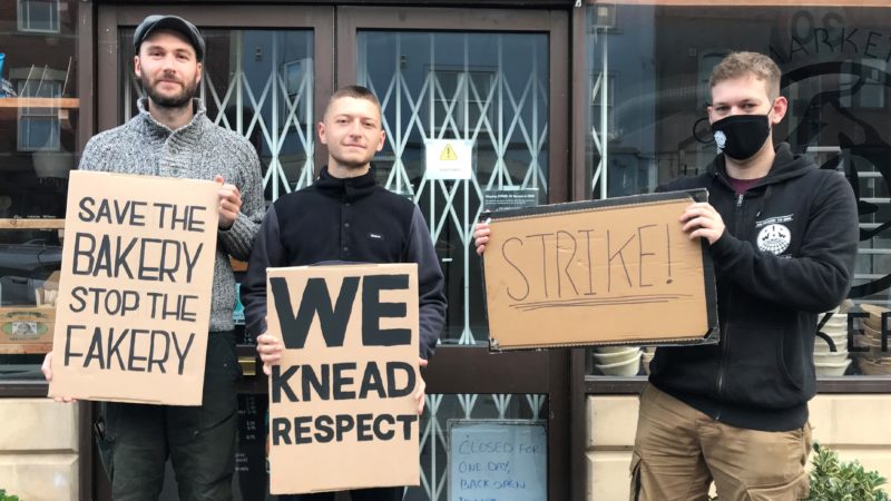 Bakery staff strike for second day