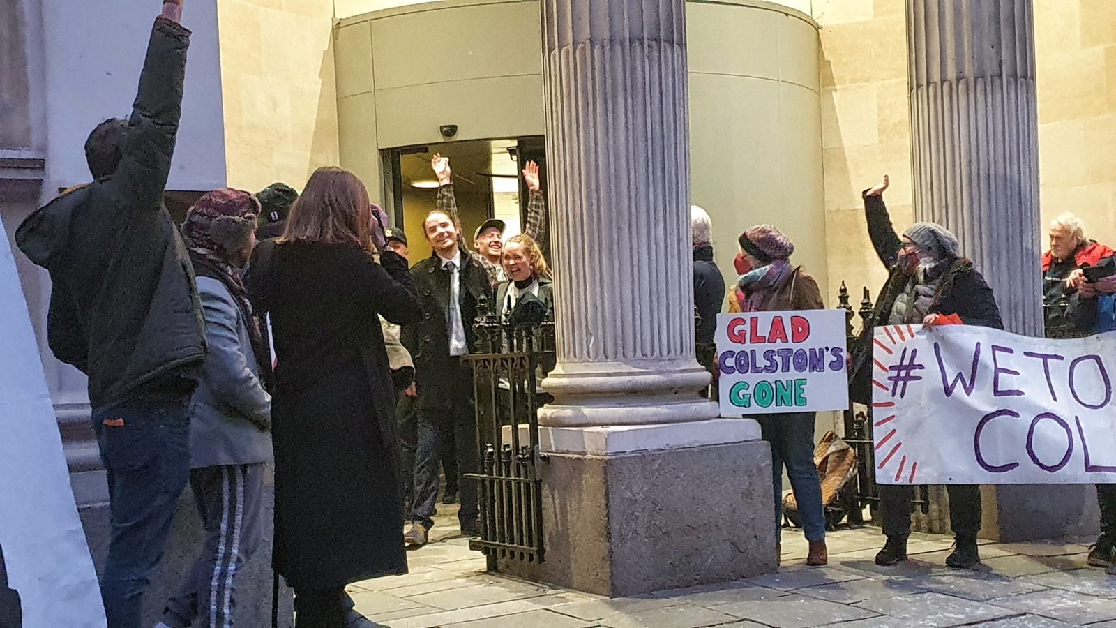Jubilant and emotional scenes in Bristol as Colston 4 acquitted