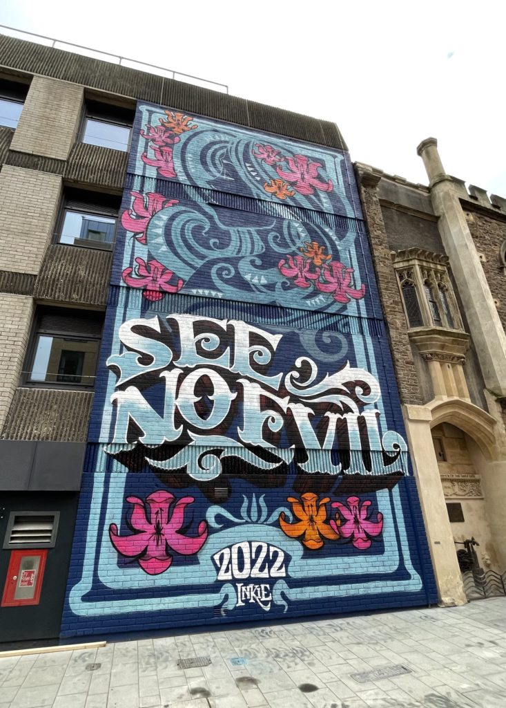 Inkie repaints mural on Nelson Street 10 years later