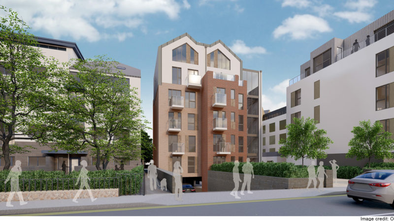 Work gets underway to build 13 serviced apartments on harbourside