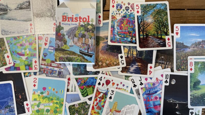 Bristol artist turns her paintings into playing cards