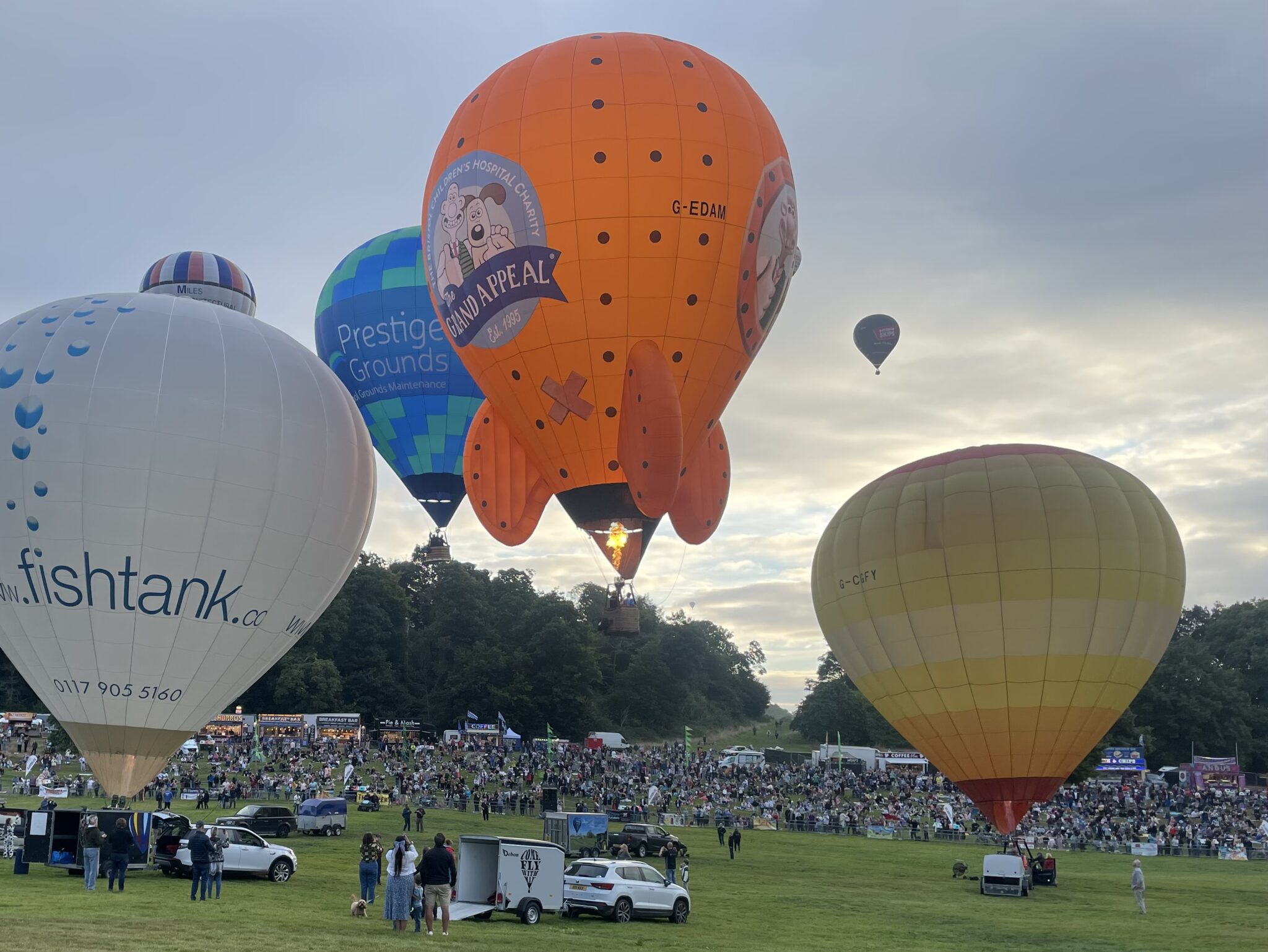 Morning mass ascent follows first ever Friday night glow at Balloon Fiesta