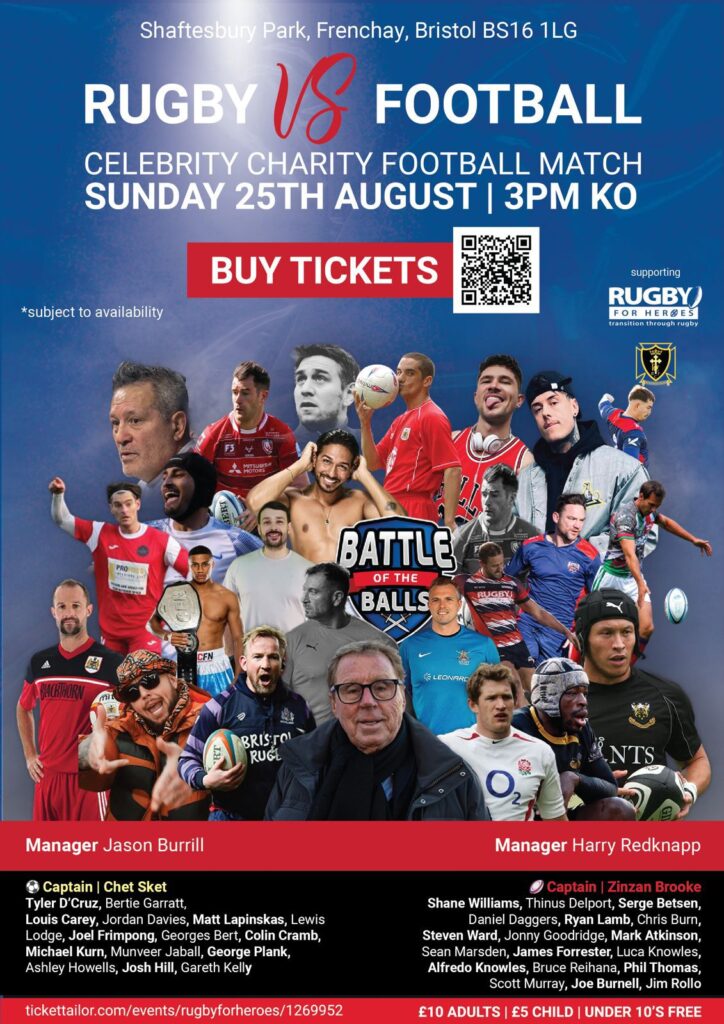 Celebrities and former sports stars to feature in charity football fixture