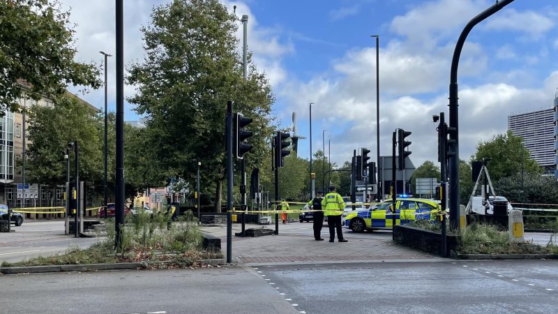 Traffic lights out-of-order after vehicle collision
