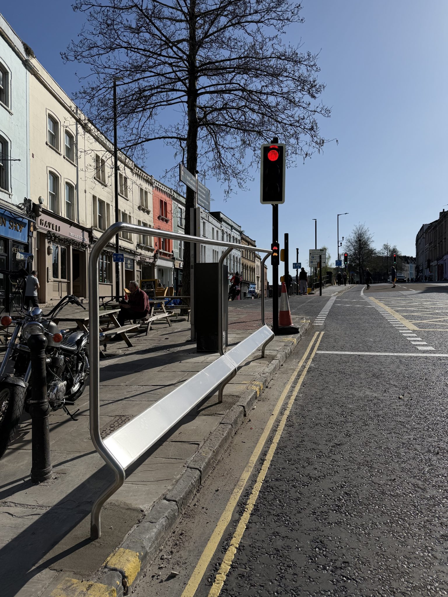 Bristol's first cyclist waiting aids installed