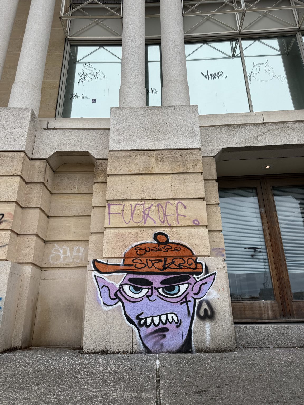 'Deeply distressing' tagging begins to blight newly listed building