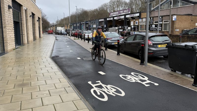 New segregated cycle lane opens