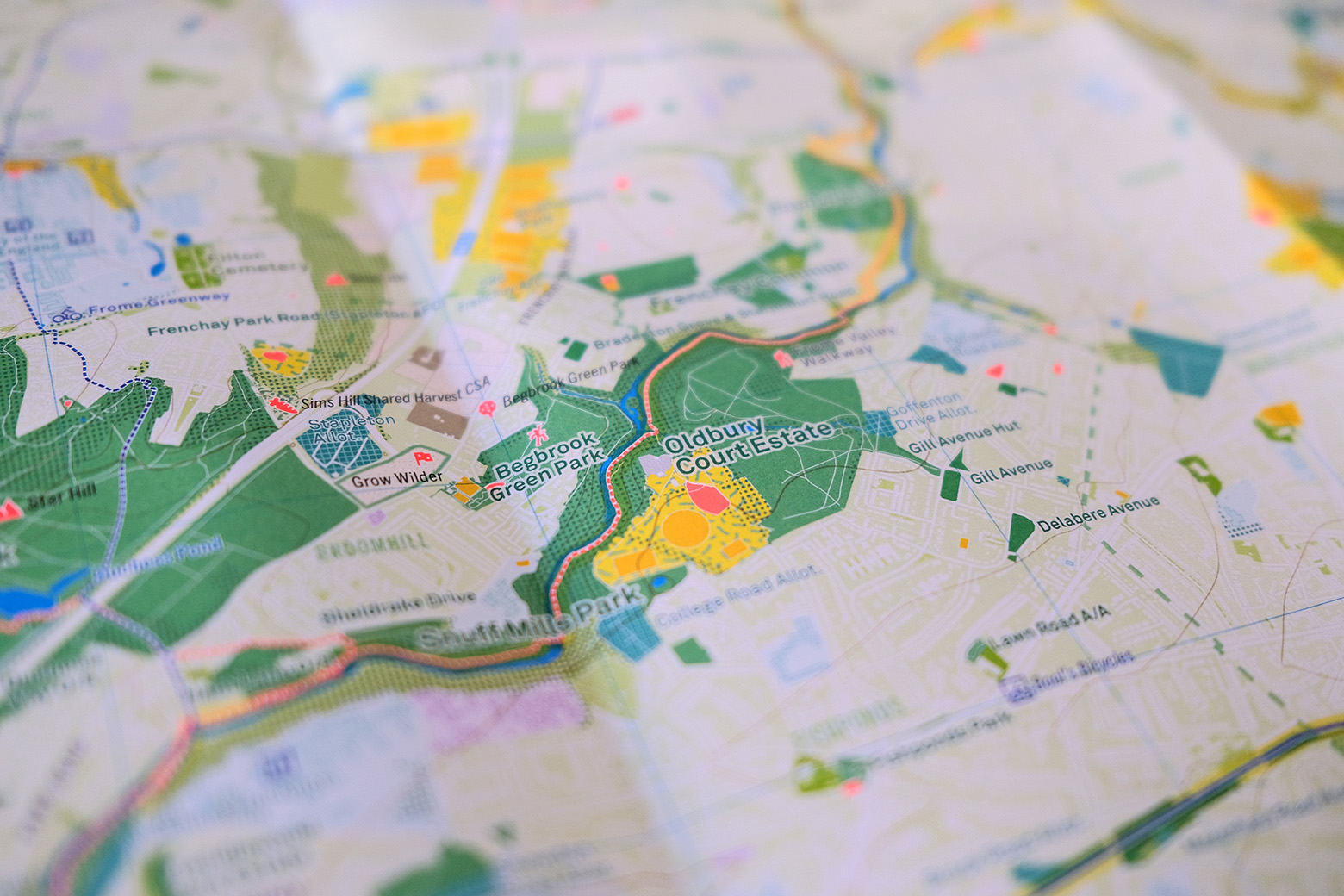 New map highlights how best to explore Bristol's green spaces